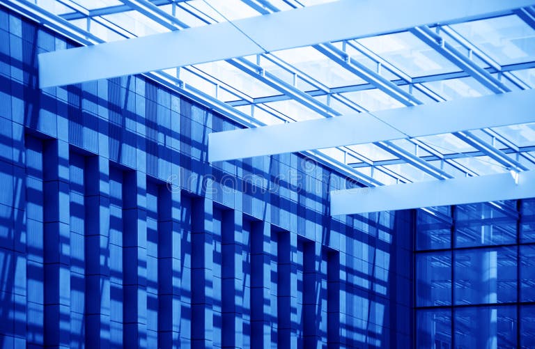 895 Mirror Roof Modern Building Blue Sky Background Stock Photos - Free ...