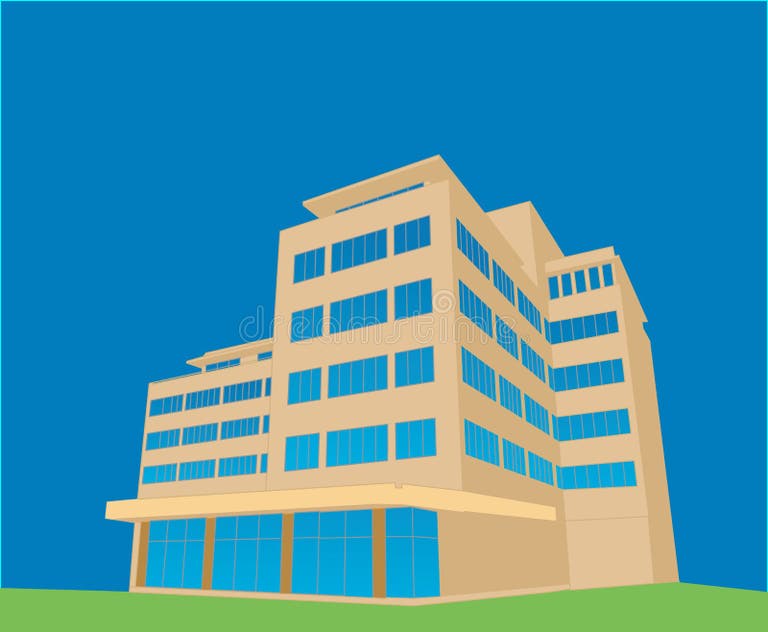 Story Blue Office Building Stock Illustrations – 963 Story Blue Office ...