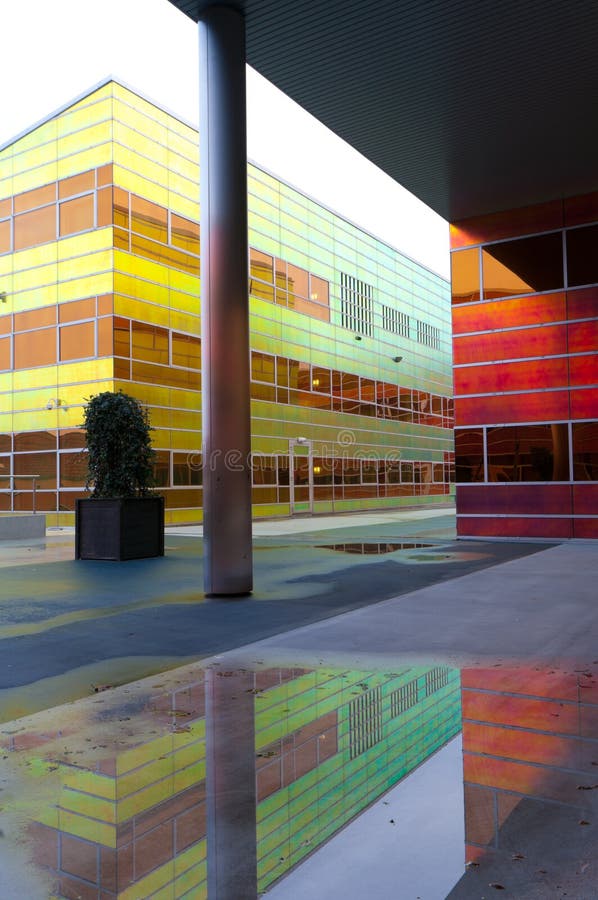 Modern Office Building in Almere Stock Photo - Image of architecture ...