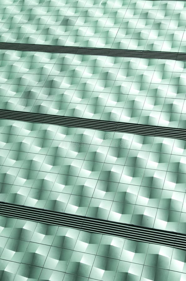 Modern Office Building with Aluminium Cladding Stock Image - Image of ...