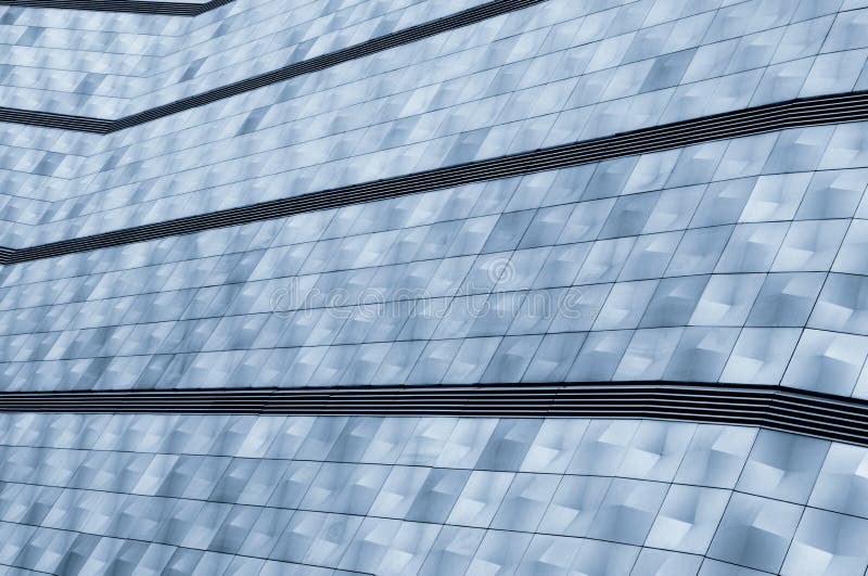 Modern Office Building with Aluminium Cladding Stock Image - Image of ...