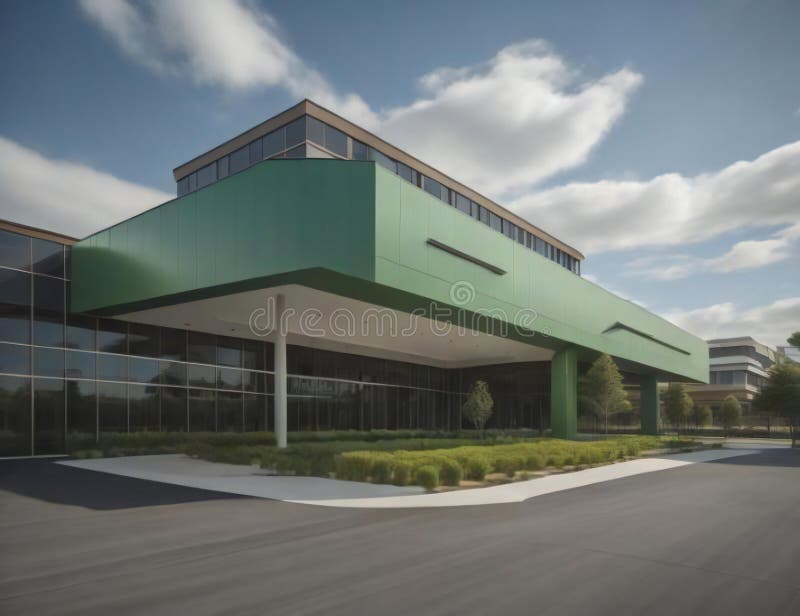 Modern Office Building. Architectural Detail of Modern Office Building ...