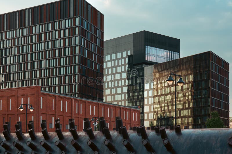 Modern Office Building Area Business Residential District Stock Image ...