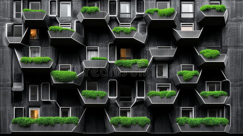 The Modern Office Building is Characterized by Its Hexagonal Facade and ...