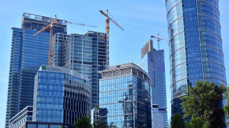 High-rise Building Under Construction. Editorial Stock Image - Image of ...