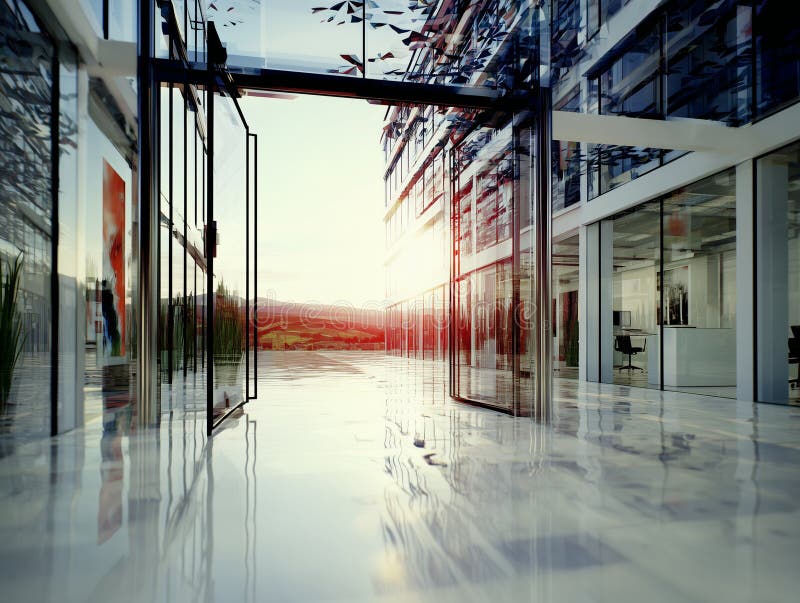 Modern Office Building in a Cool Style (AI Generated) Stock Image ...
