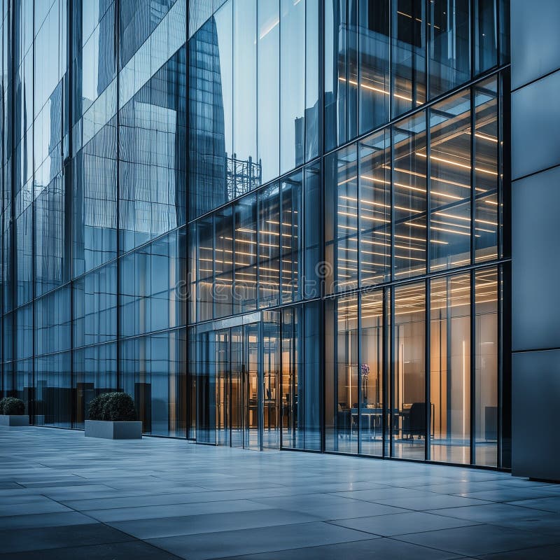 Modern Office Building in a Cool Style (AI Generated) Stock ...