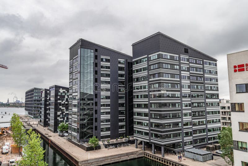 Modern Office Building in Copenhagen, Denmark. Stock Image - Image of ...