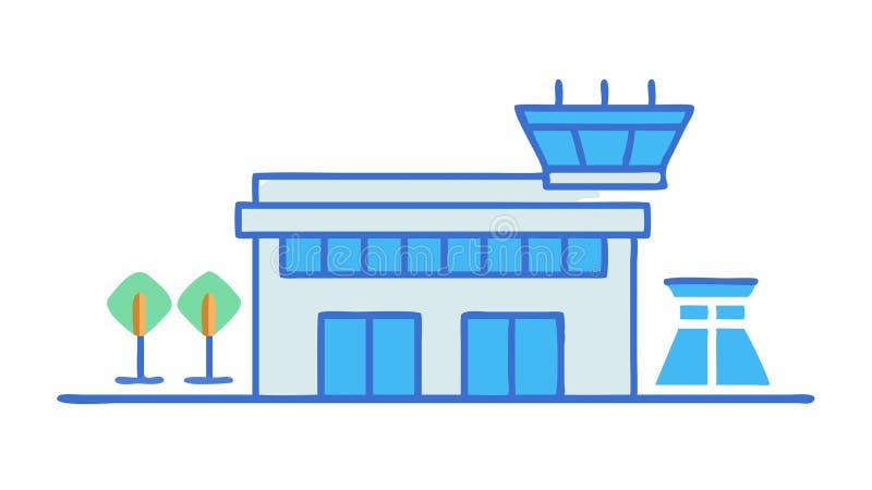 Modern Office Building, Data Center, Corporate Hub, Vector Design ...