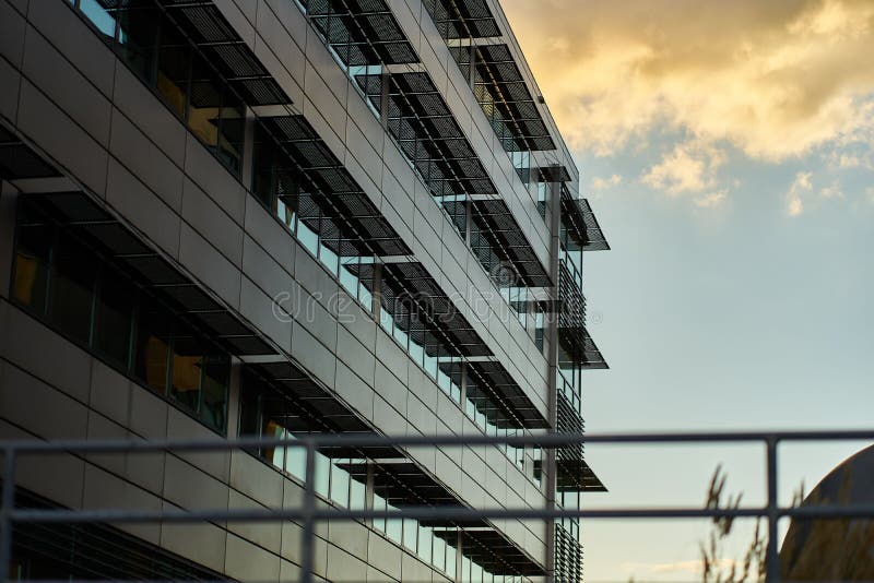 Modern Office Building Exterior Stock Photo - Image of background ...