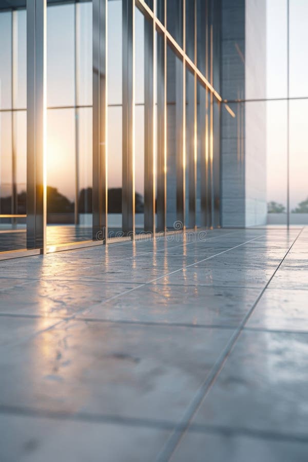 A Modern Office Building Exterior with Windows and Doors Stock Photo ...