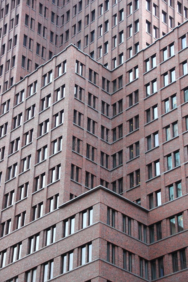 Modern Office Building Facade in Different Levels Stock Photo - Image ...