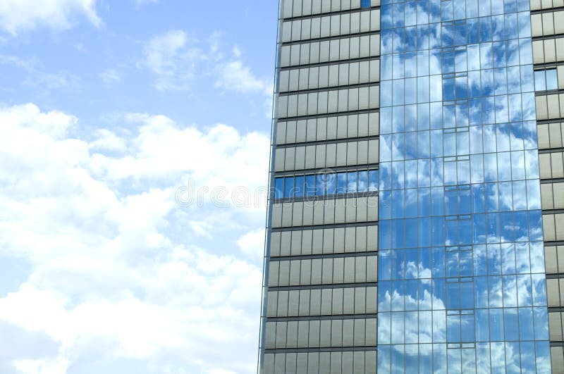 Modern Office Building with Glas Cladding Stock Photo - Image of ...
