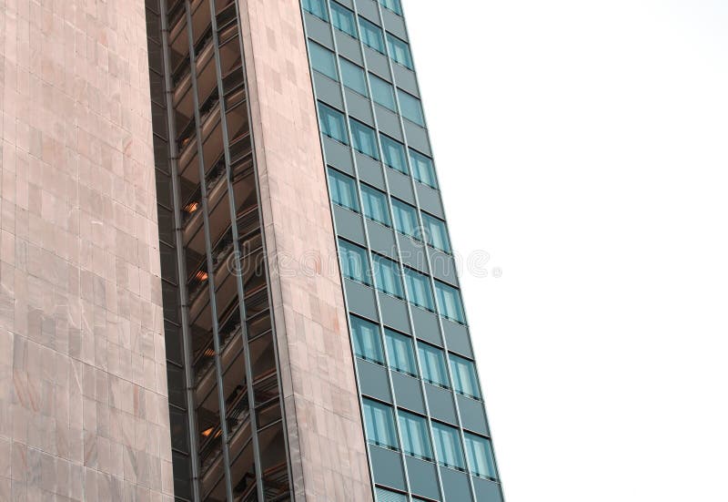 Modern Office Building with Glas Cladding Stock Image - Image of ...