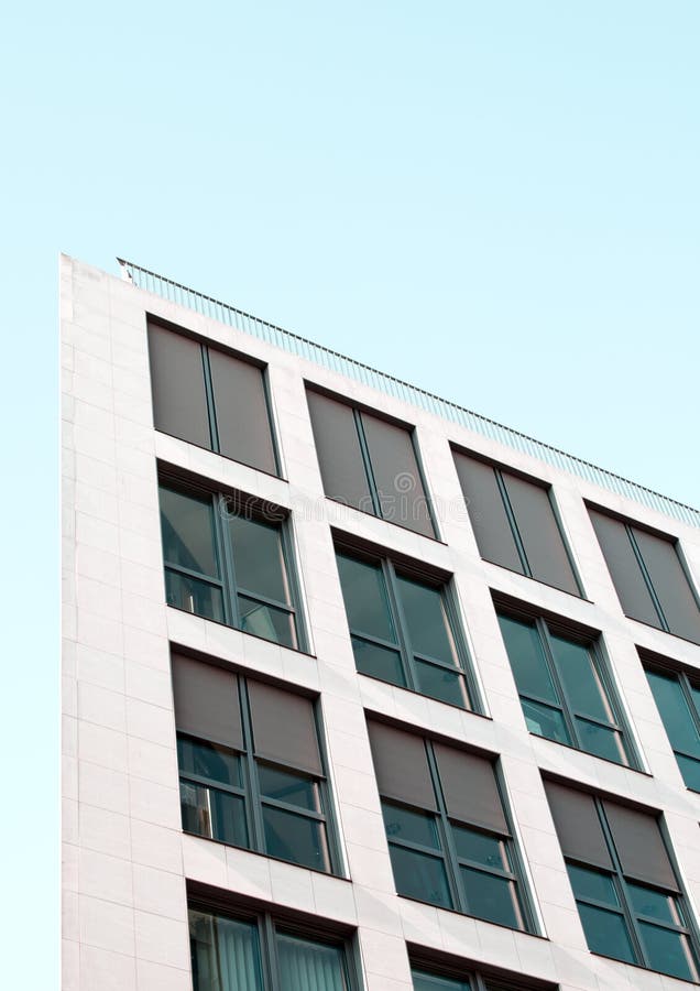 Modern Office Building with Glas Cladding Stock Photo - Image of ...