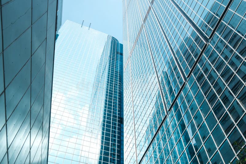 Modern Office Building Glass Facade Stock Image - Image of cityscape ...