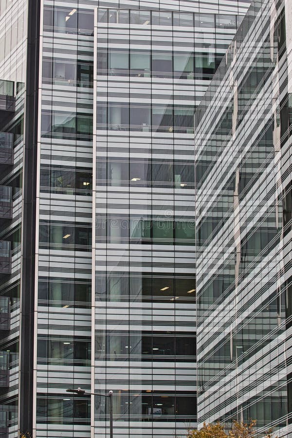 Modern Office Building Sleek Minimalist Design Featuring Horizontal ...