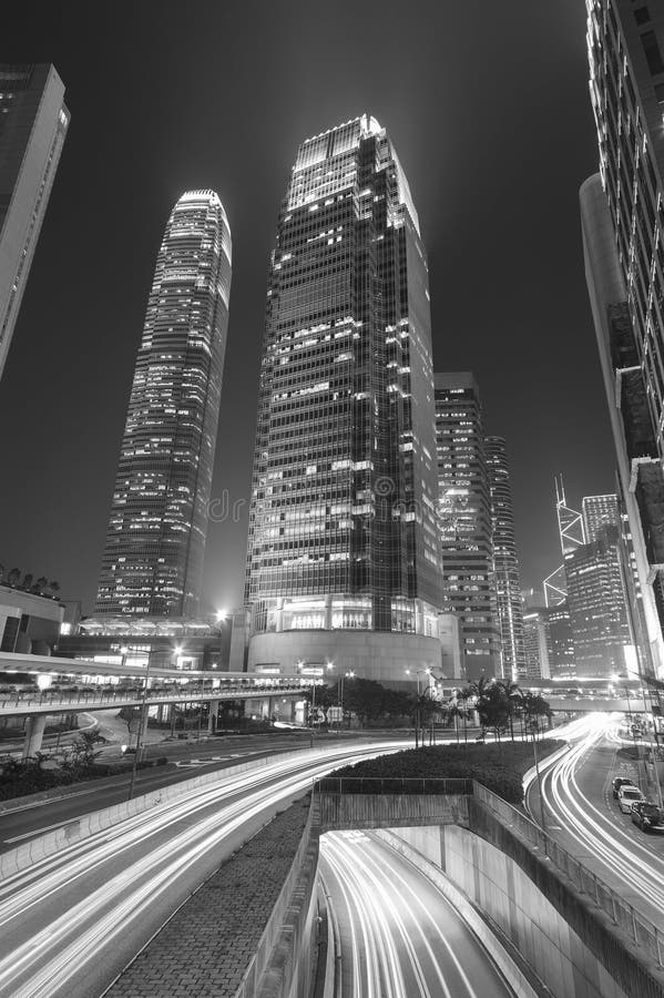 Modern Office Building and Highway Stock Image - Image of business ...