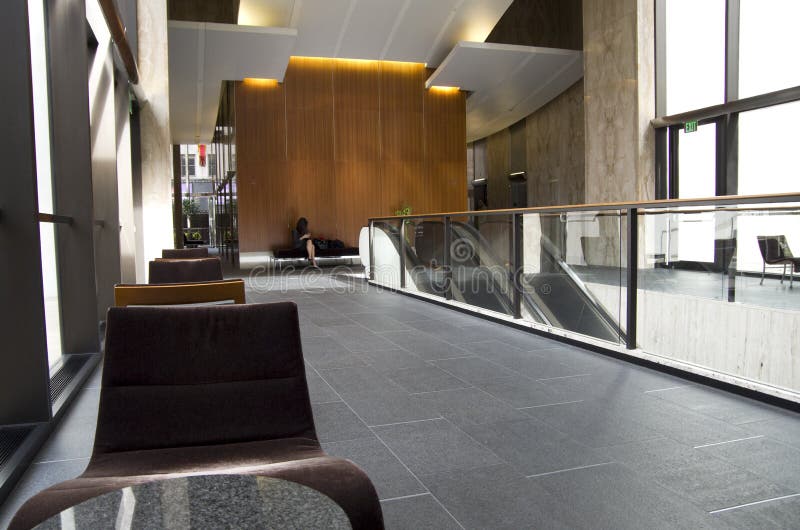 Modern Office Building Lobby Stock Image - Image of interior, interiors ...