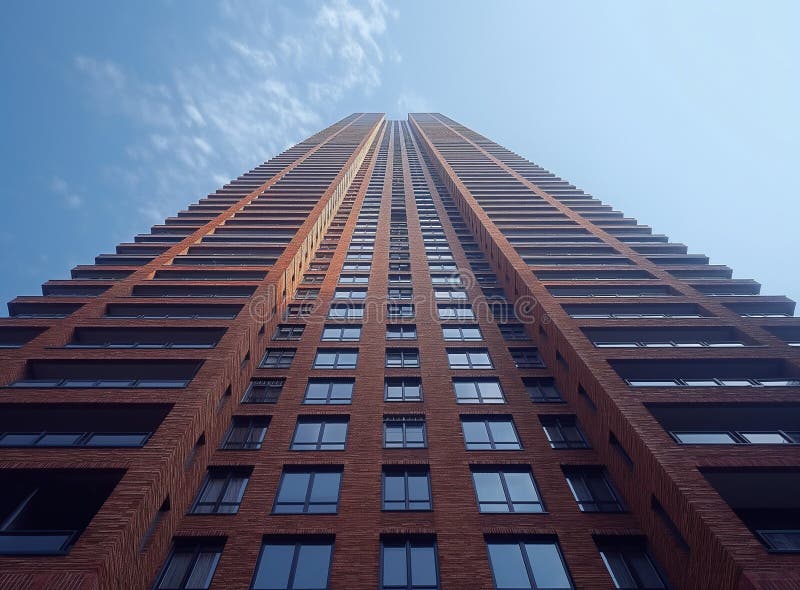 Modern Office Building Low Angle View, AI Generated Stock Illustration ...