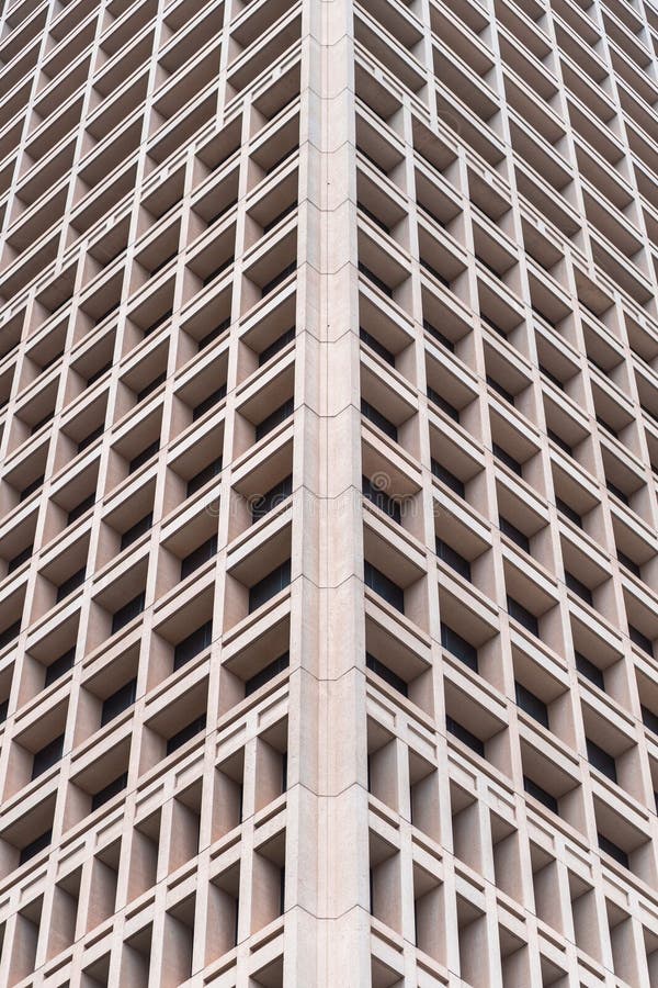 The Corner of an Office Building with Multiple Openings on the Side ...