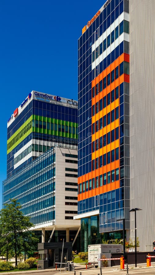 Modern Office Building in North District of Bucharest City Editorial ...