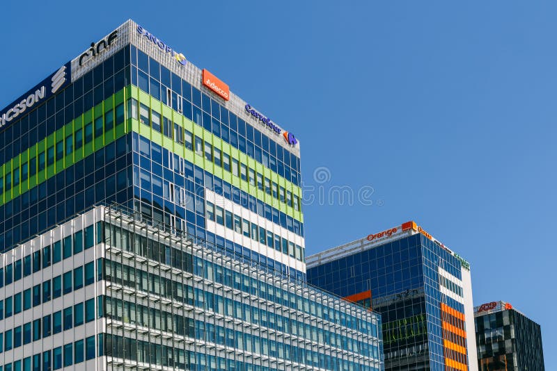 Modern Office Building in North District of Bucharest City Editorial ...