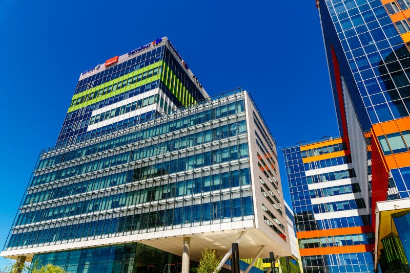Modern Office Building in North District of Bucharest City Editorial ...