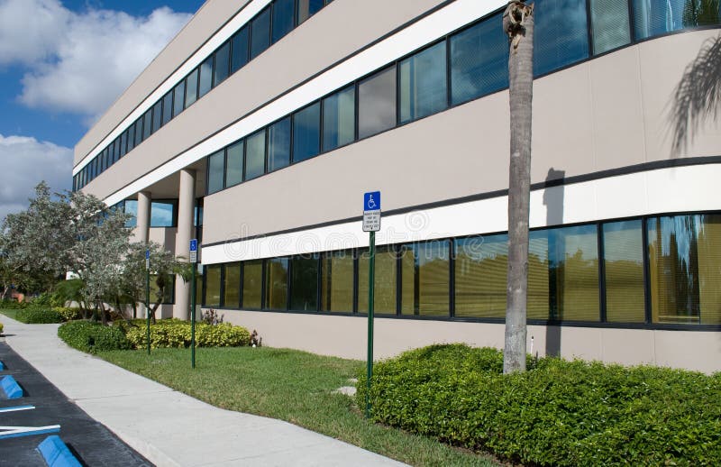 Modern Office Building Side View Stock Photo - Image of business ...