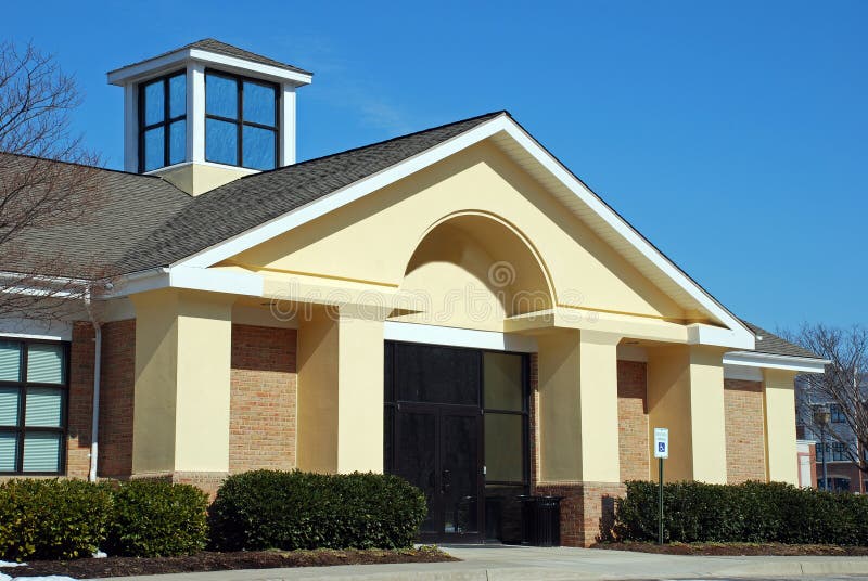 Modern Office Building Storefront Stock Photo - Image of exterior ...