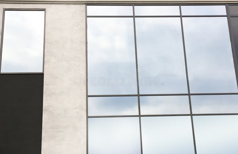 Modern Office Building with Tinted Windows. Urban Stock Photo - Image ...