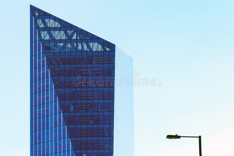 Modern Office Building UBM and Lamppost Editorial Photography - Image ...
