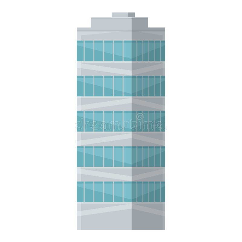 Modern Office Building Vector Illustration Stock Vector - Illustration ...