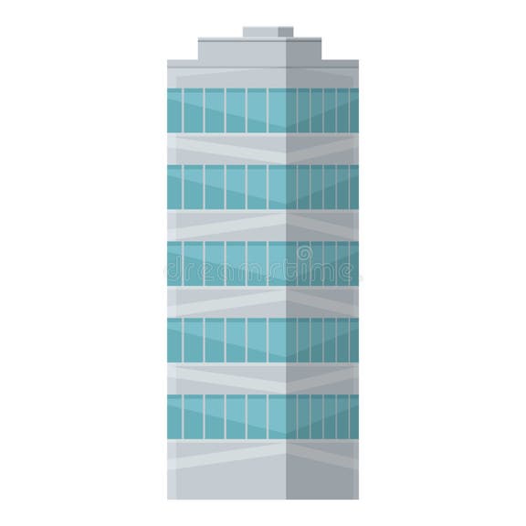 Modern Office Building Vector Illustration Stock Vector - Illustration ...
