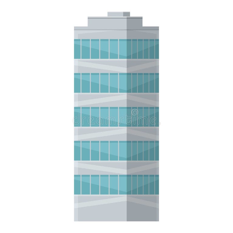 Modern Office Building Vector Illustration Stock Vector - Illustration ...