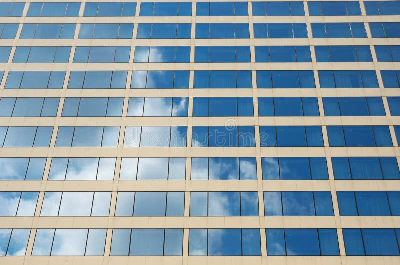Modern Office Building, Windows Background Stock Image - Image of wall ...
