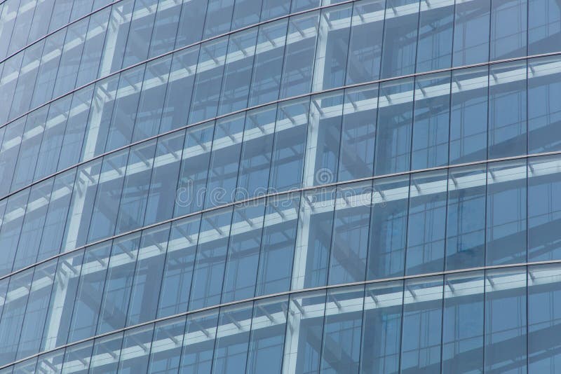 Modern Office Building Windows Construction. Skyscape Business Window ...