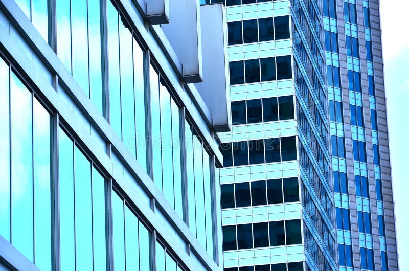 Modern Office Building Windows Stock Photo - Image of high, development ...