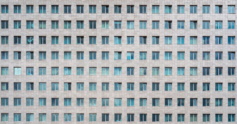 Windows of a Multi-storey Skyscraper. Stock Photo - Image of white ...