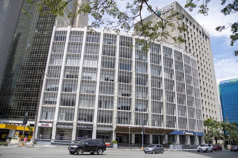 Modern Office Buildings and Apartments in the Makati District of Manila ...