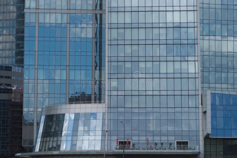 Modern Office Buildings on a City Closeup Stock Photo - Image of high ...