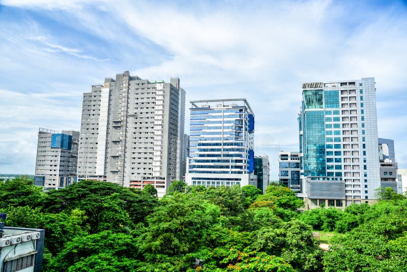 Modern Office Buildings in Downtown Kolkata Editorial Photography ...