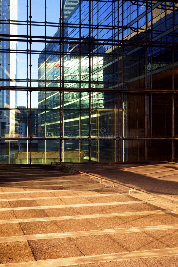 Modern Office Buildings in Financial District Stock Image - Image of ...