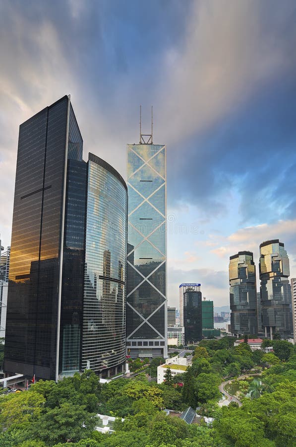 Modern office buildings stock image. Image of highrise - 56588965