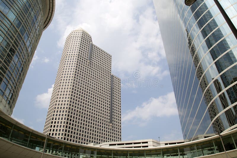 Modern Office Buildings In Houston Stock Image - Image of buildings ...