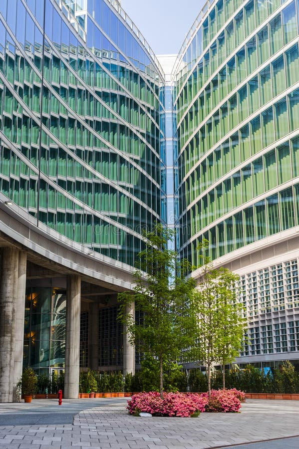 Modern Office Buildings in Milan (Italy) Stock Photo - Image of ...