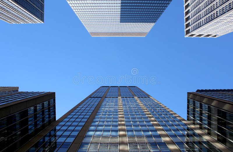Modern Office Buildings and Skyscraper Background Stock Photo - Image ...