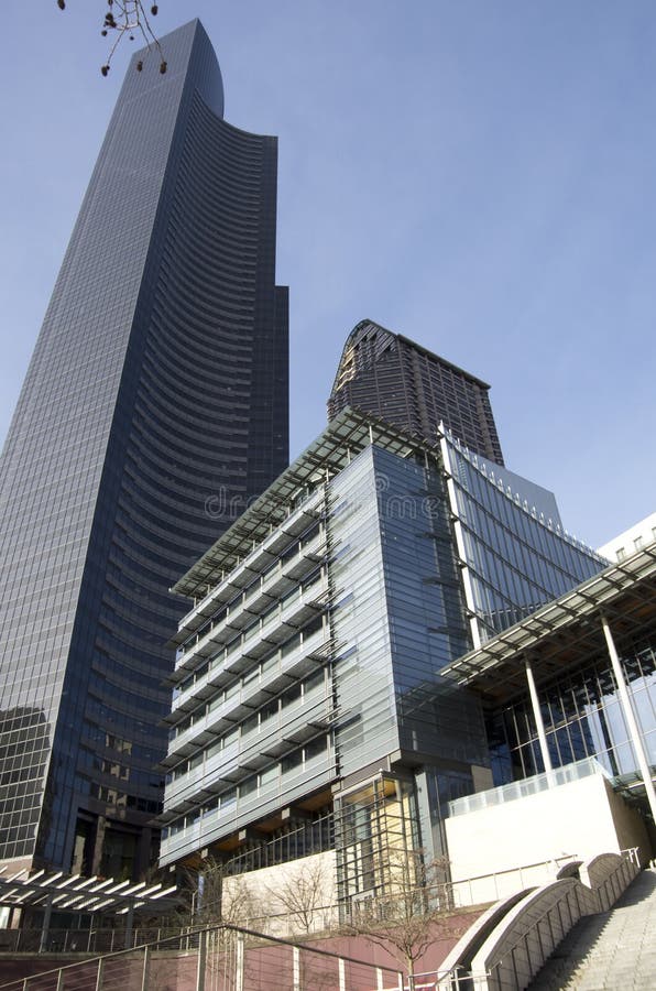 Modern office buildings editorial photography. Image of seattle - 51055867