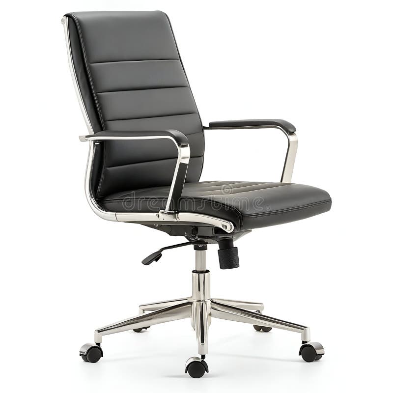 Modern Office Chair Front View Isolated on White Background Stock ...
