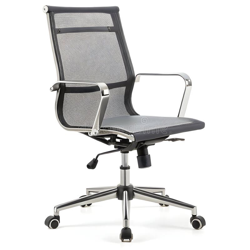 Modern Office Chair Front View Stock Illustration - Illustration of ...